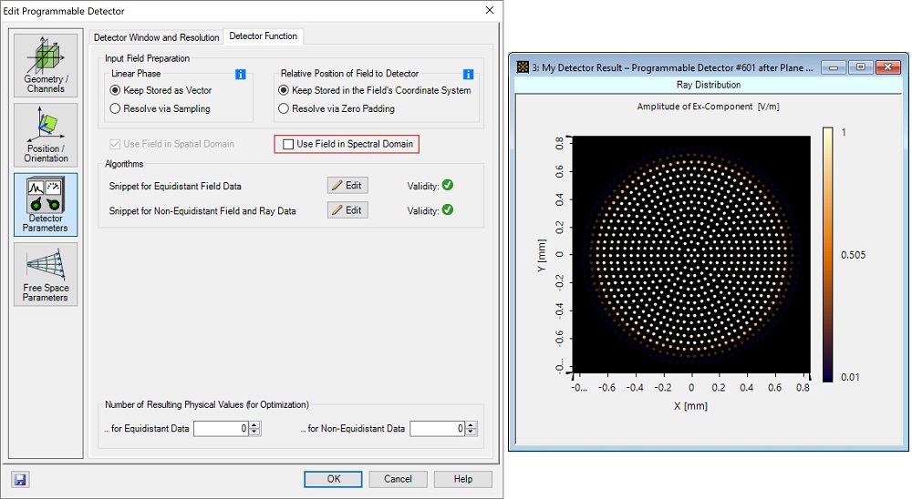 Field Tracing エンジンで生成された生（非等距離）の電磁場データの可視化方法｜FAQ｜VirtualLab技術情報